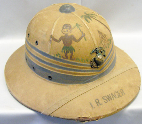 Jungle Art: Painted WWII Pith Helmets | The Veteran's Collection